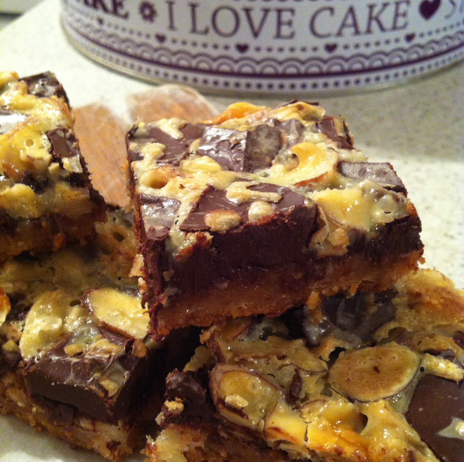 Dark Chocolate Almond Slice | Greers Road Kitchen